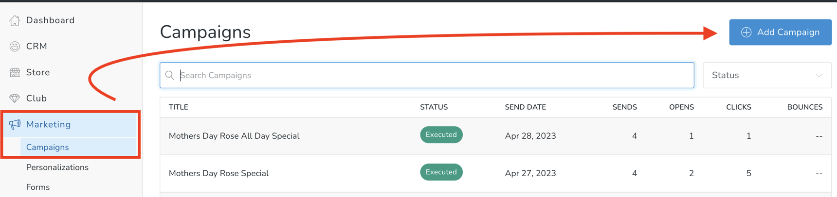 Editing the 'Customer Welcome' Campaign Template