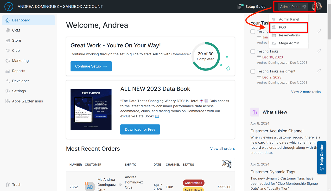 POS: Navigation Overview