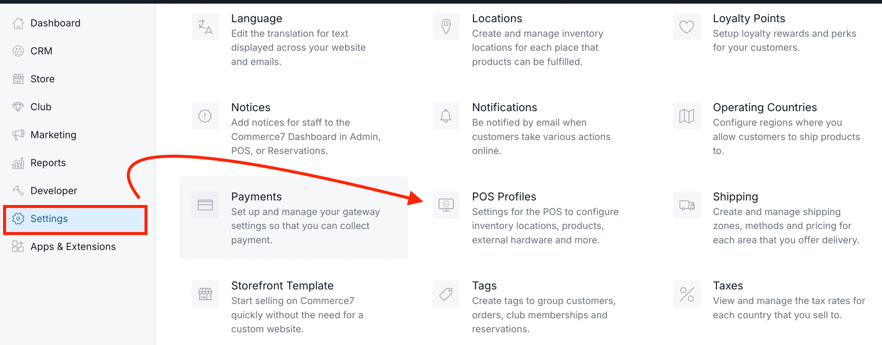 Assigning a Table to a POS Cart