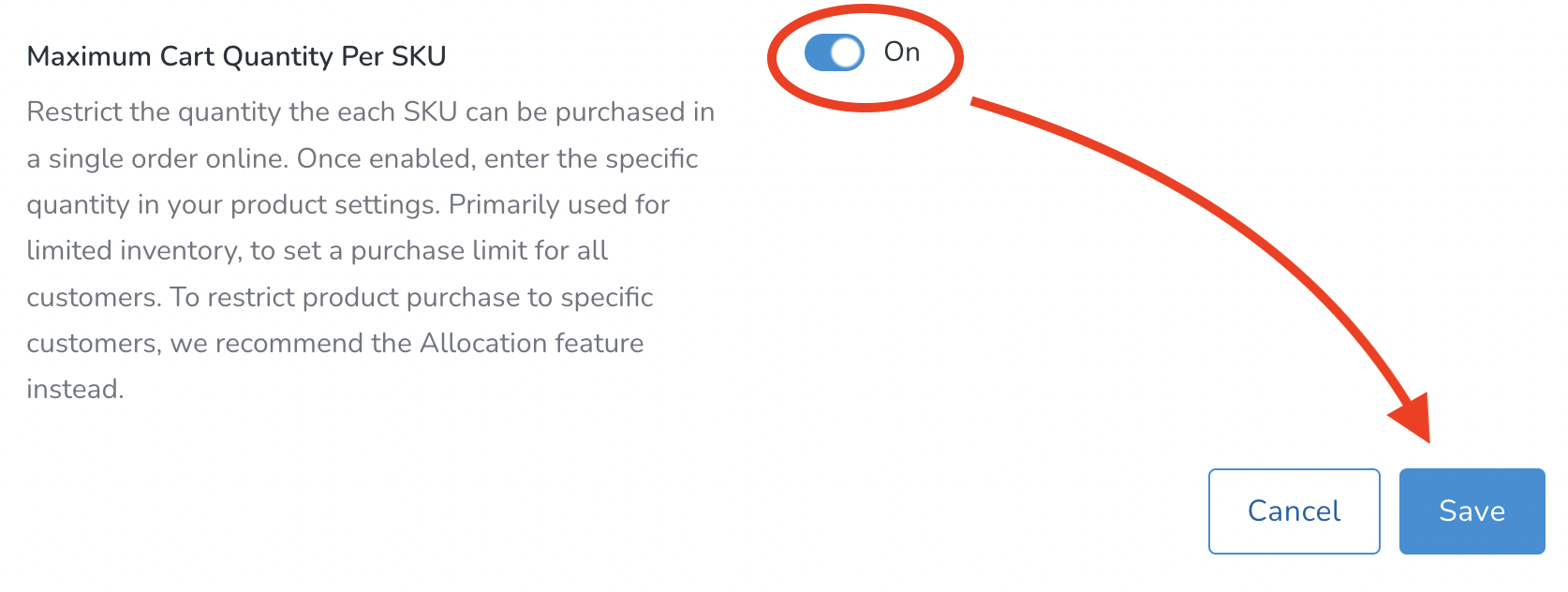 Setting a Cart Minimum or Maximum Purchase Quantity Limit for Web Orders