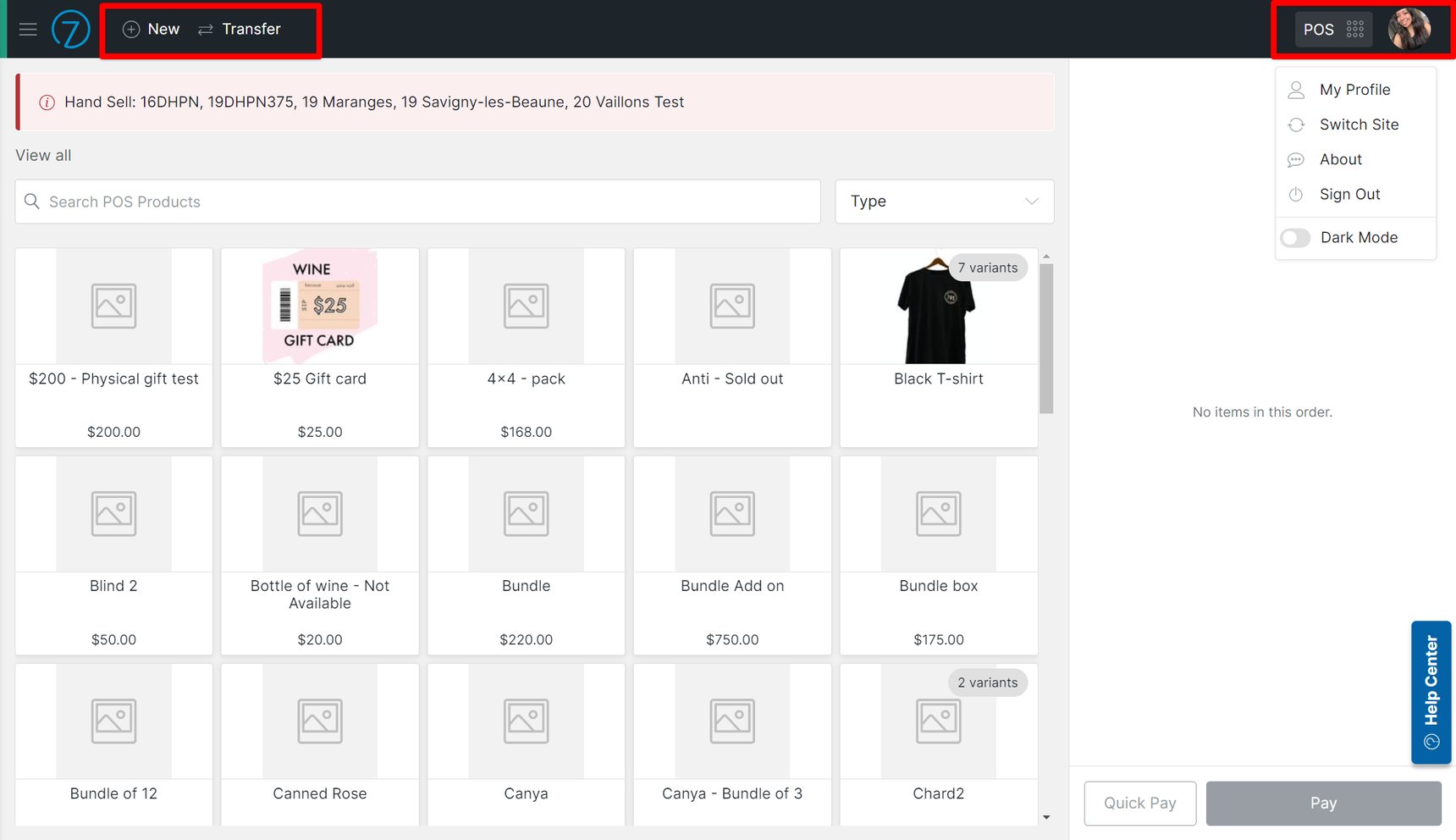 POS: Navigation Overview