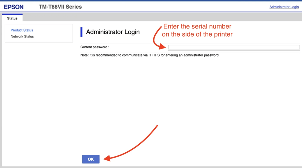Step 2: Configuring a Static IP Address for the Printer