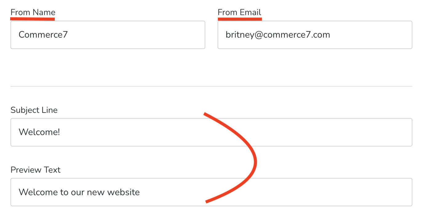 Editing the 'Customer Welcome' Campaign Template
