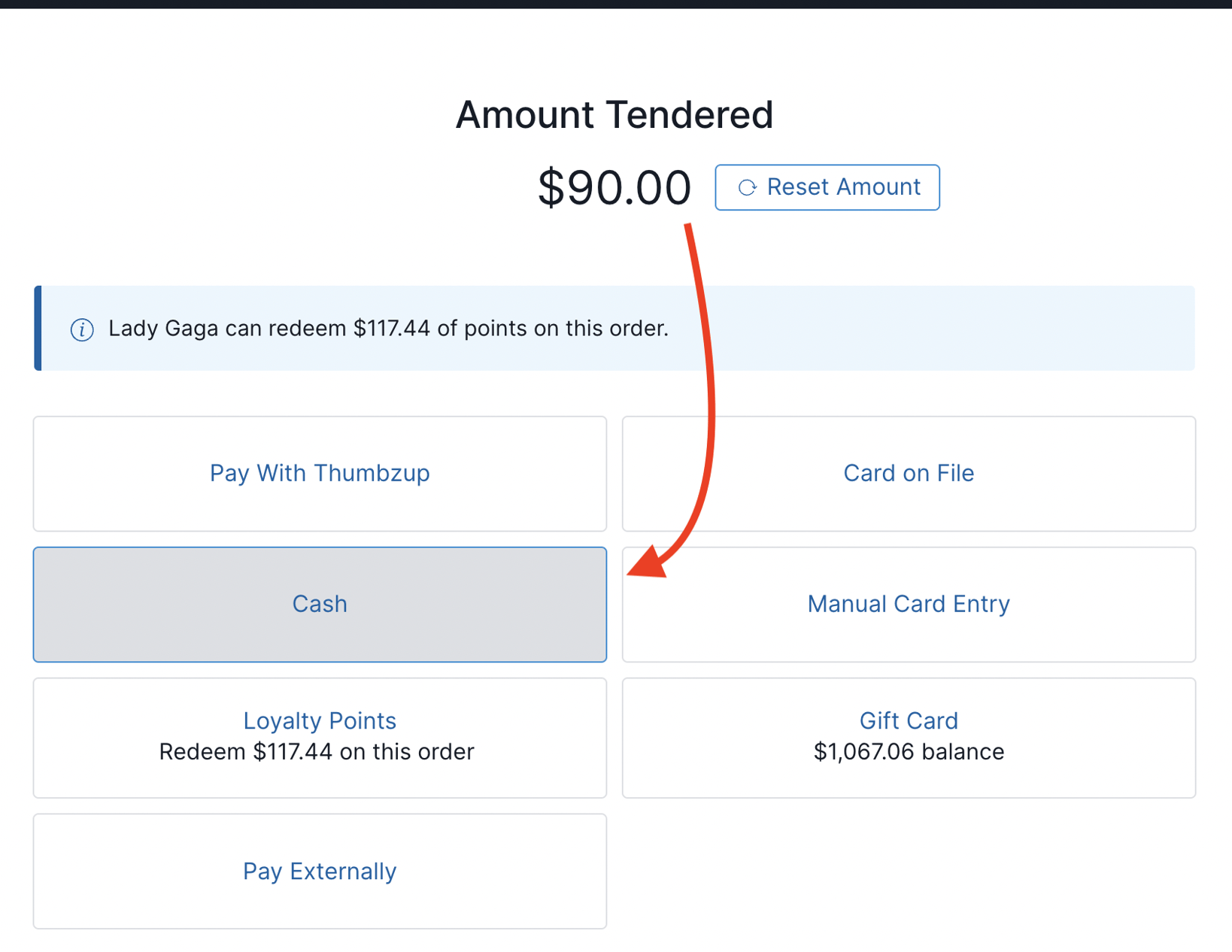 Paying with Multiple Tenders on the POS