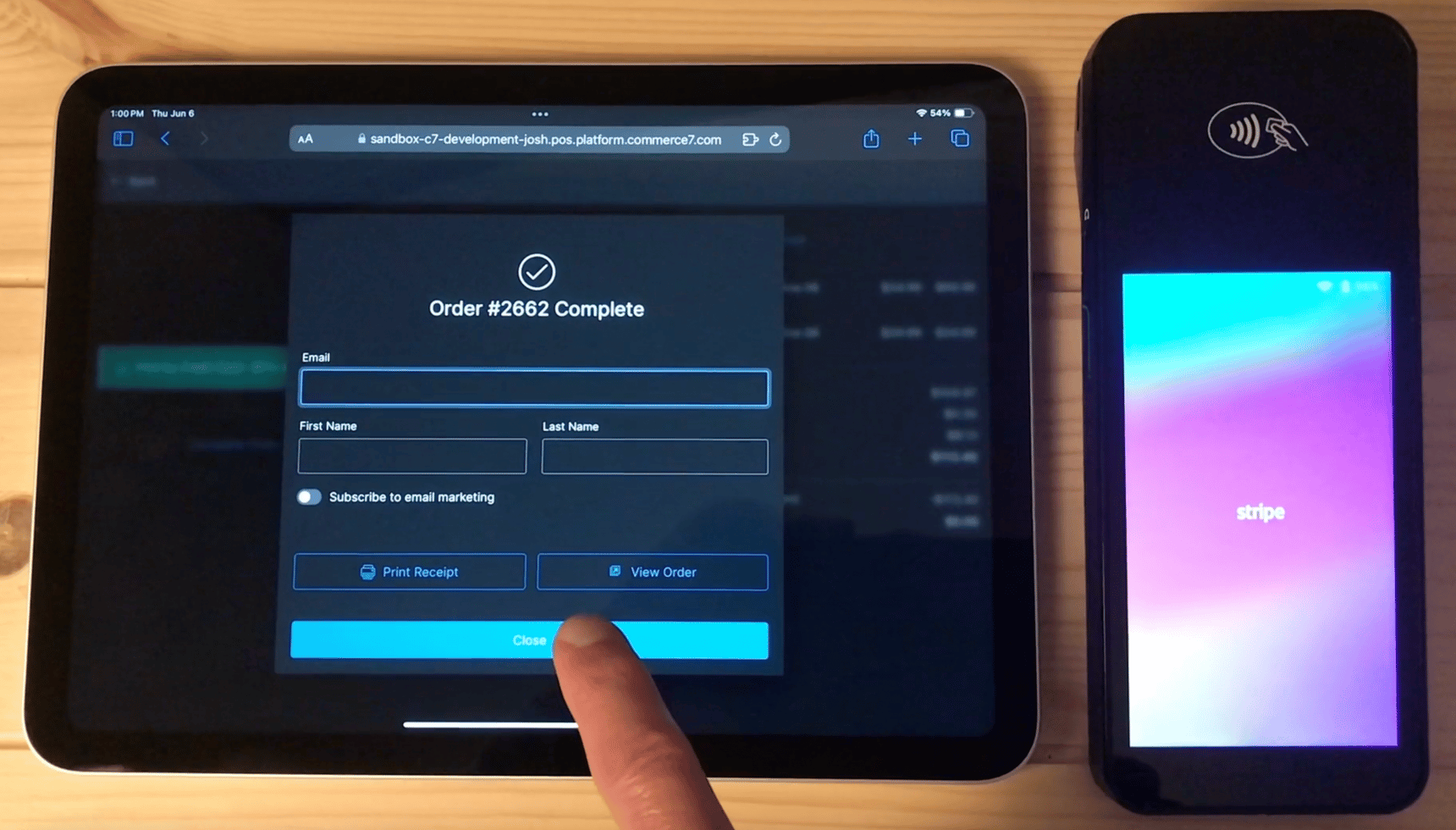 Ordering Stripe Terminals (Card Readers)