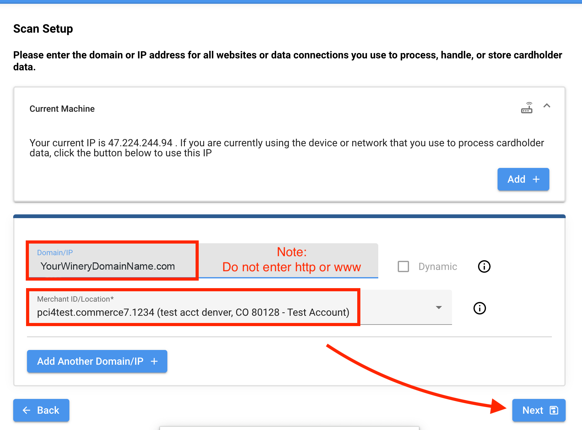 Security Metrics PCI Questionnaire