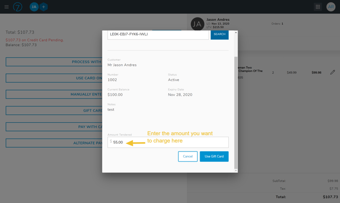 How to Create a Split Tender Payment in the POS.