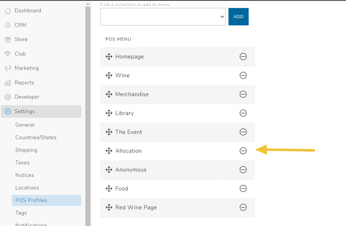 Adding and Sorting Collections on the POS