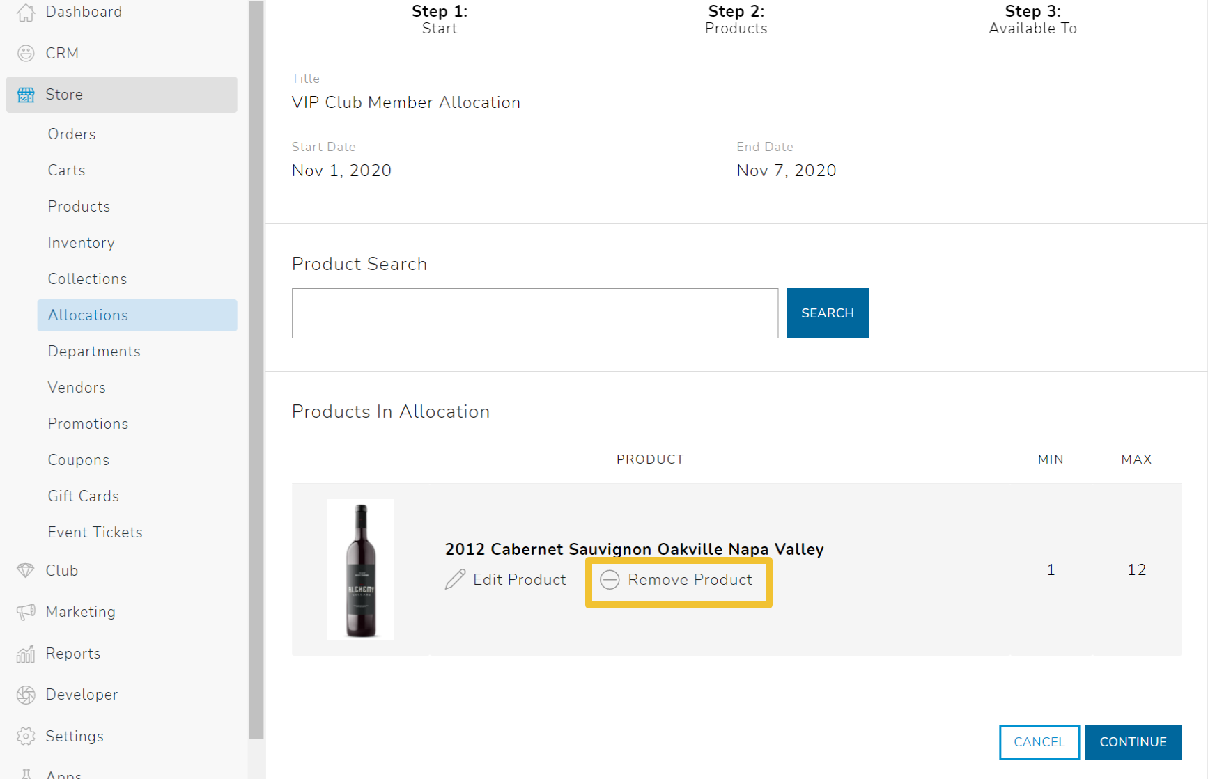 Creating and Managing Allocations