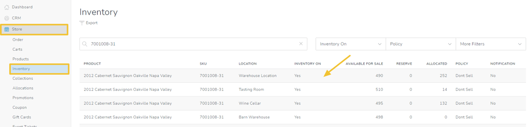 Inventory Notifications