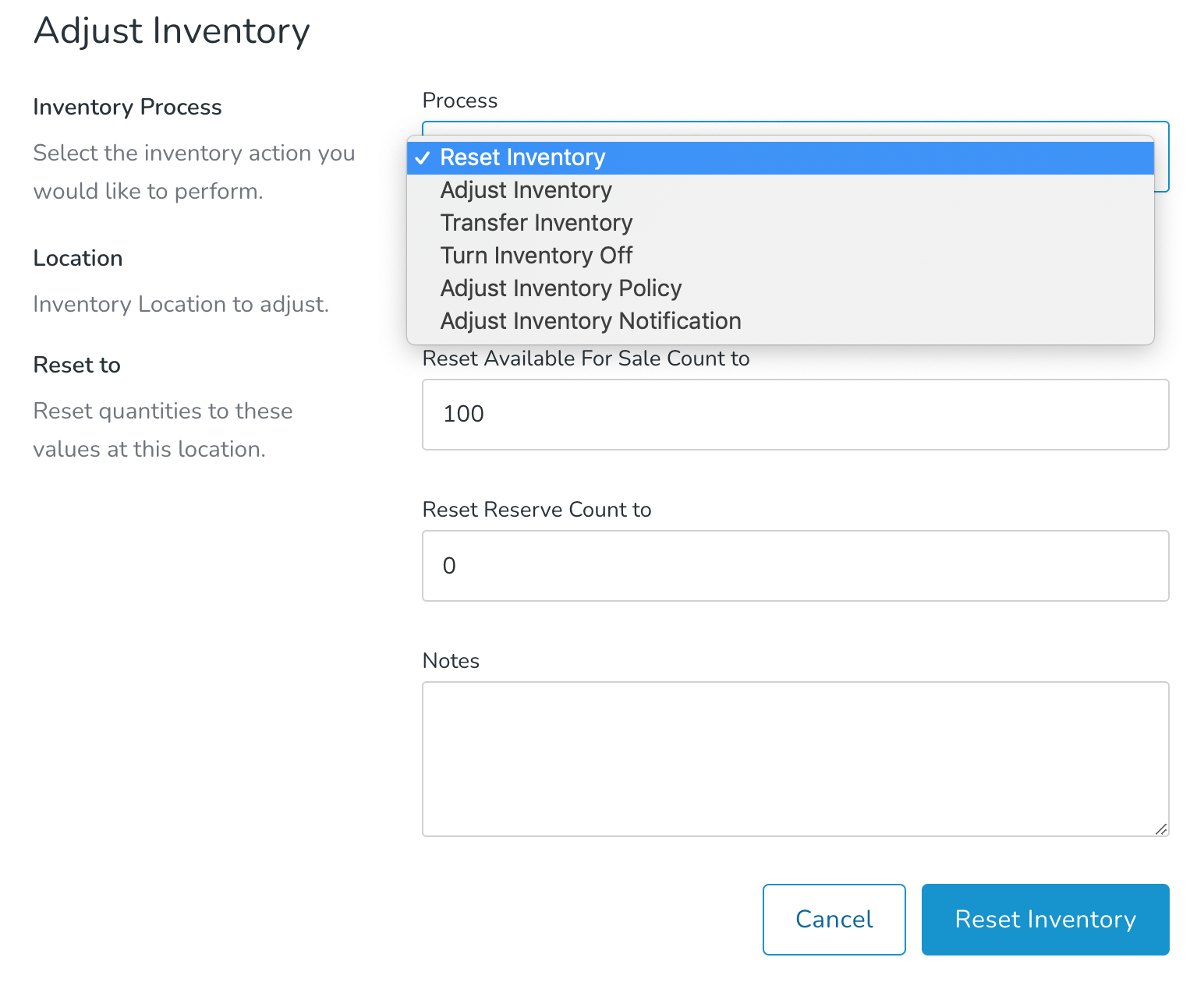 Inventory & Inventory Location Overview & Setup