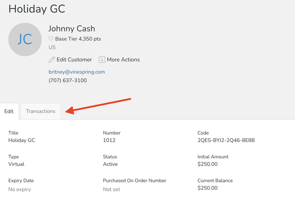 Gift Card Overview: Creating/Redeeming/Managing Gift Cards