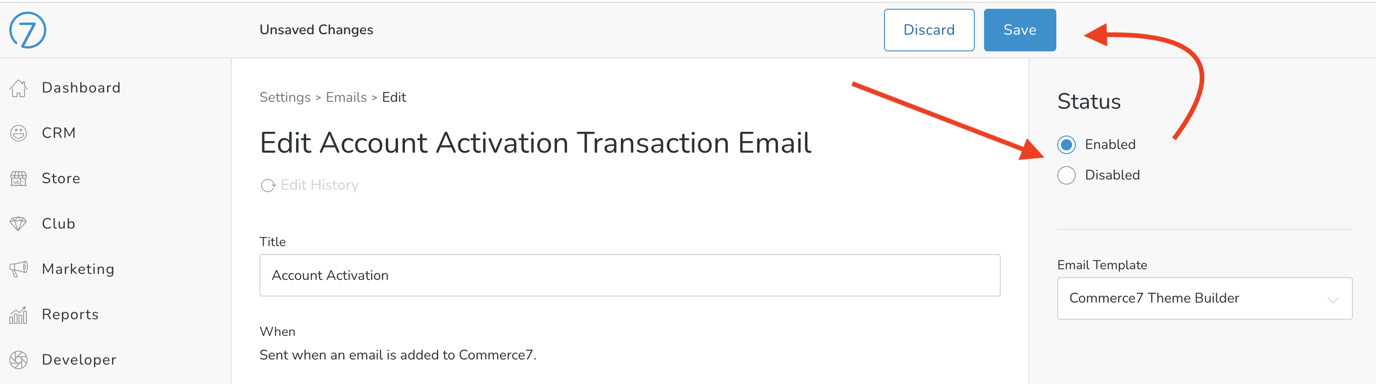 Transaction Emails