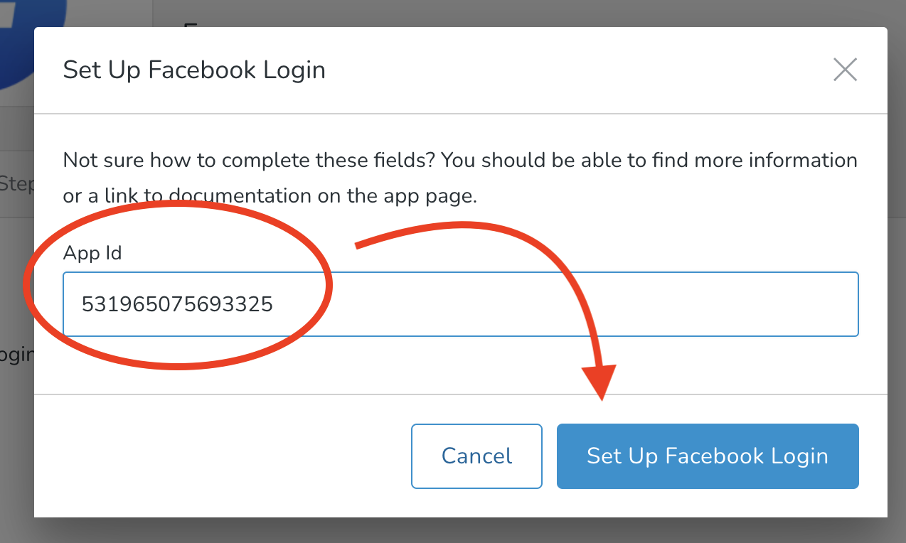 Setting Up Facebook Login