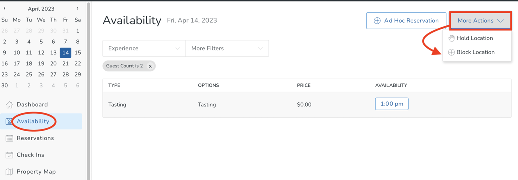 How Do I Block a Time Slot in Reservations?