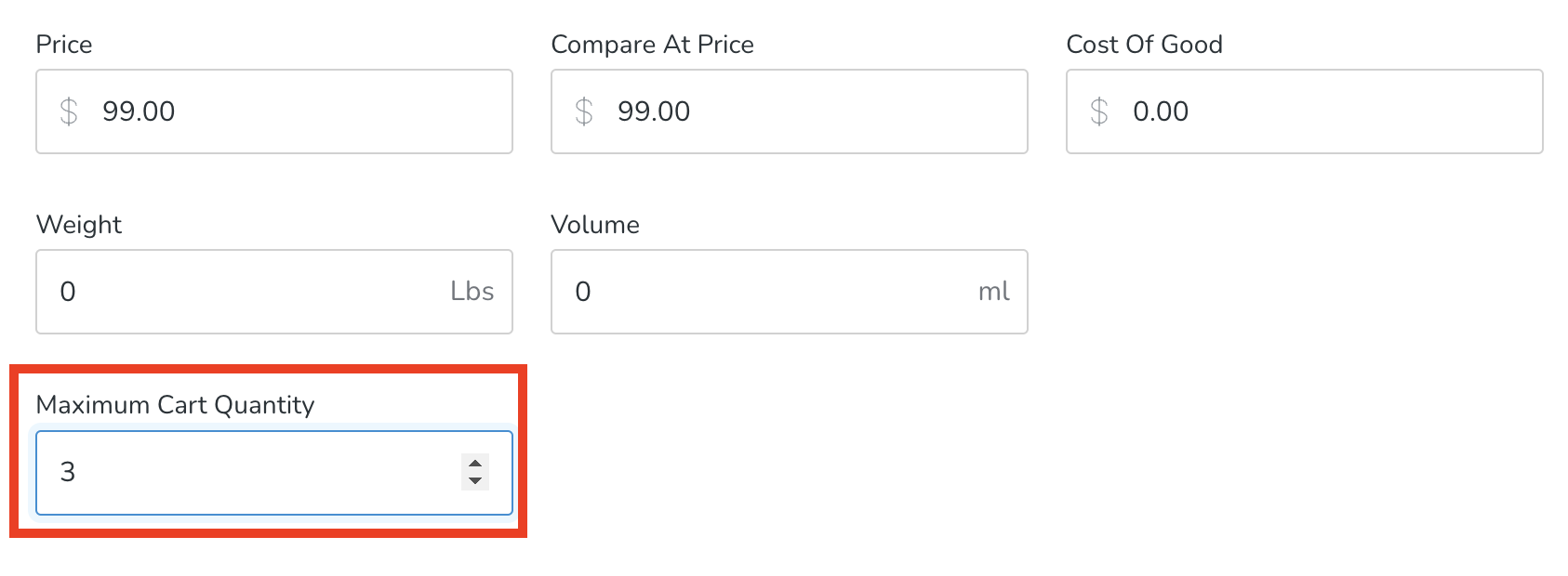Setting a Cart Minimum or Maximum Purchase Quantity Limit for Web Orders