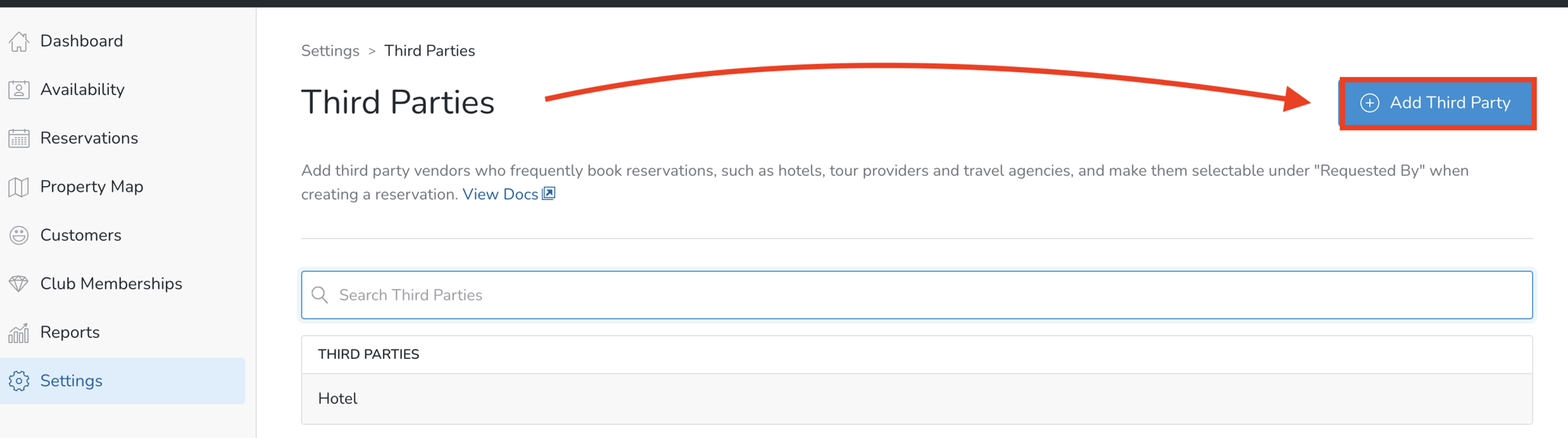 Creating Third Party Sources or Referrals for Reservations