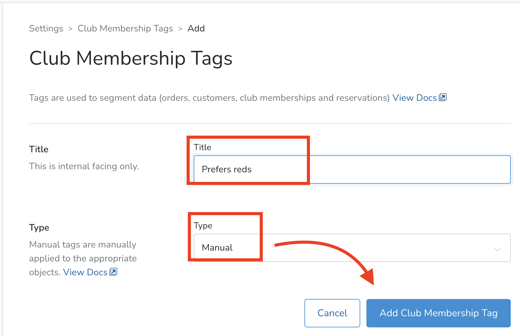 Creating Manual and Dynamic CLUB MEMBERSHIP Tags