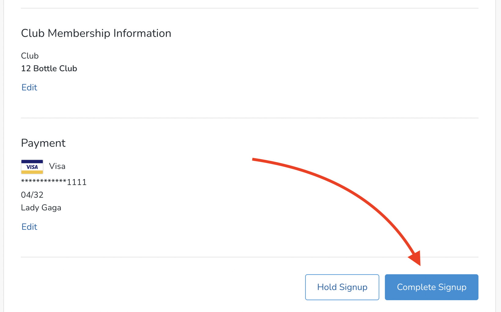 Adding or Creating a Club Membership