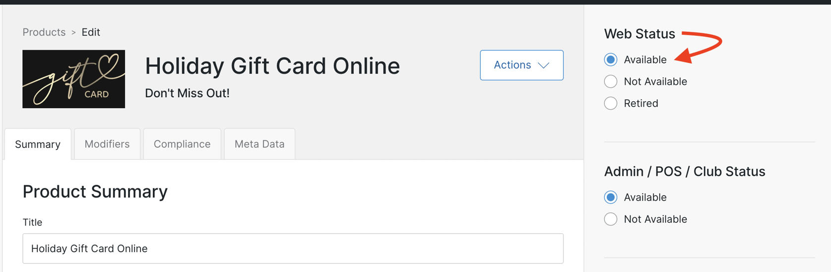 Gift Card Overview: Creating/Redeeming/Managing Gift Cards