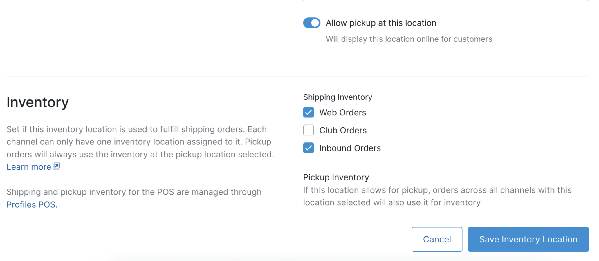Inventory & Inventory Location Overview & Setup