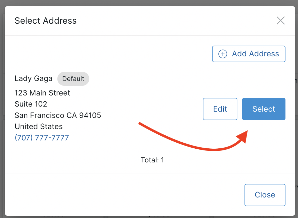 POS: Creating a Shipping Order