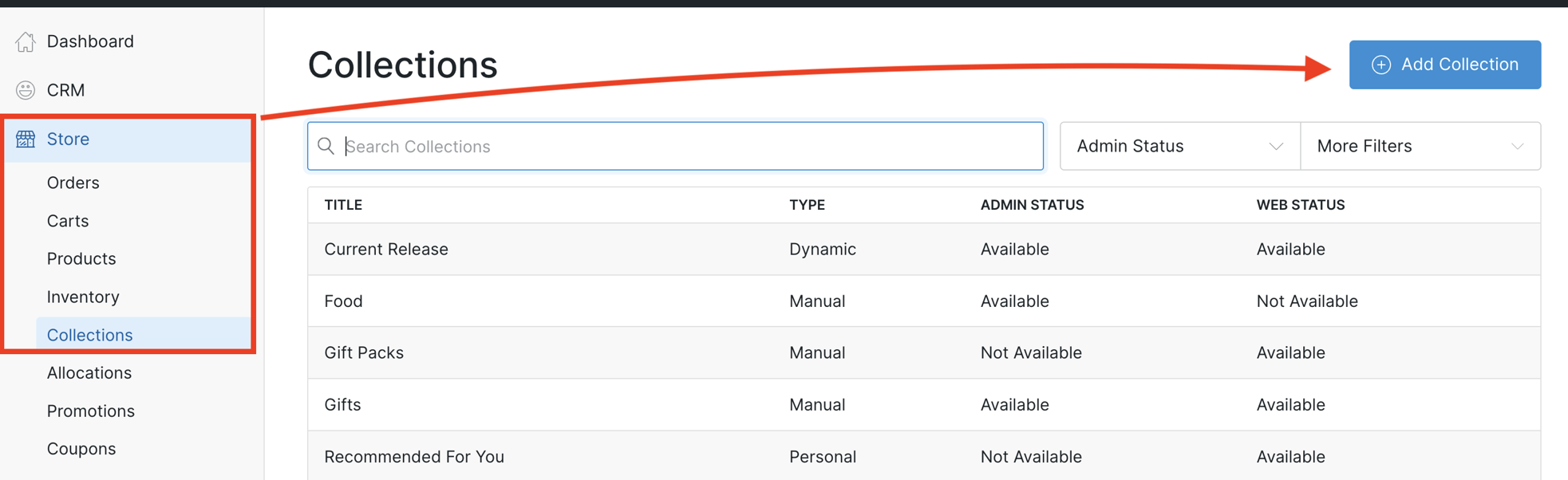 Creating Product Collections