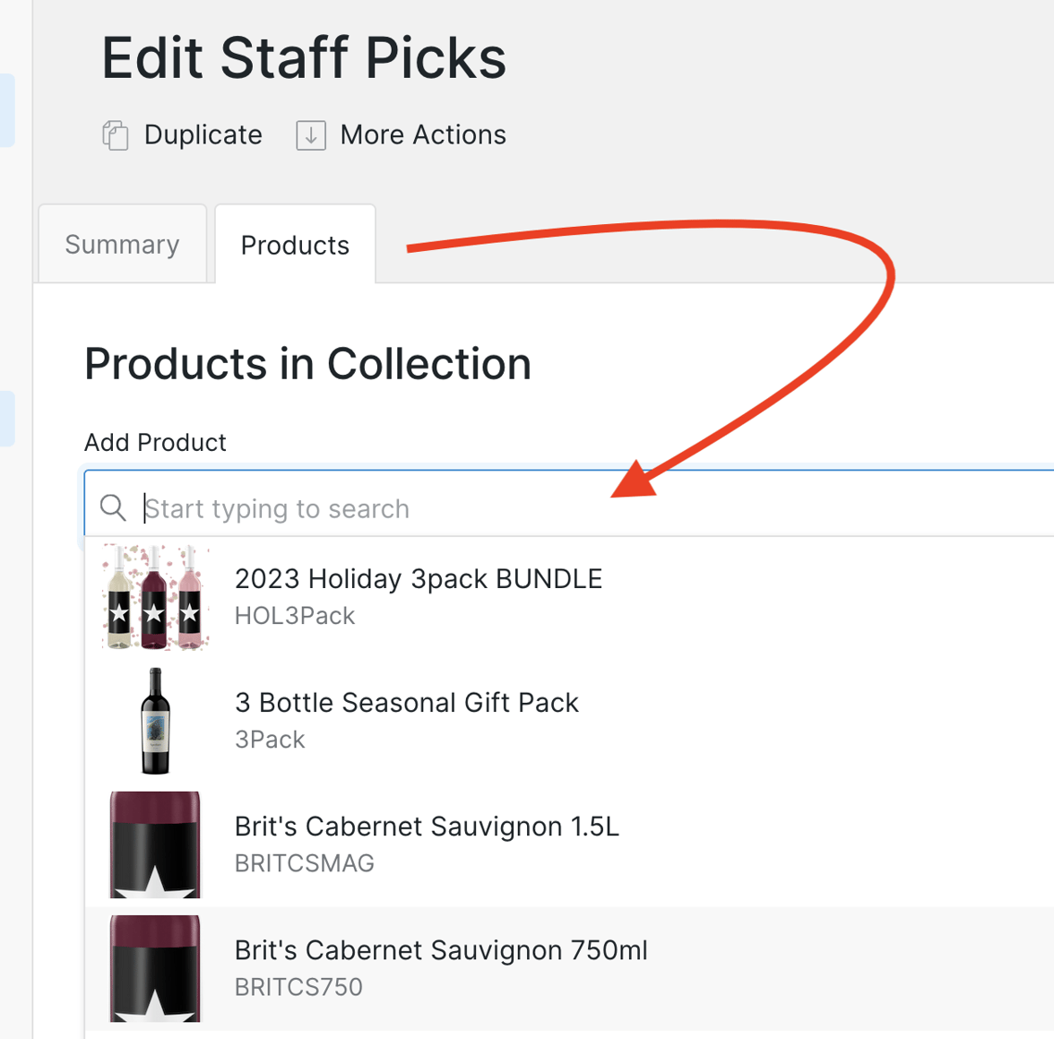 Creating Product Collections