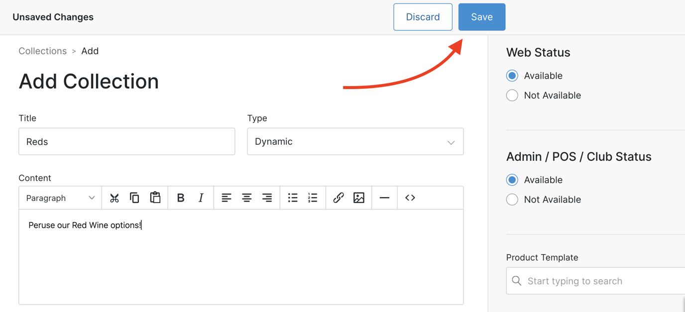 Creating Product Collections