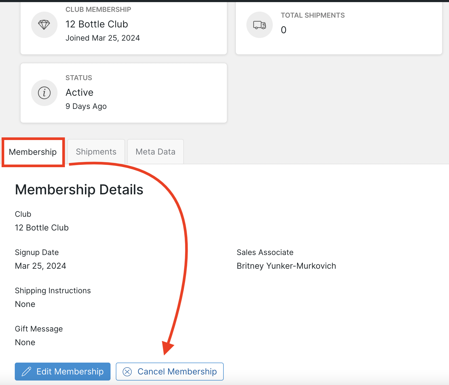 Cancelling or Deleting Club Memberships