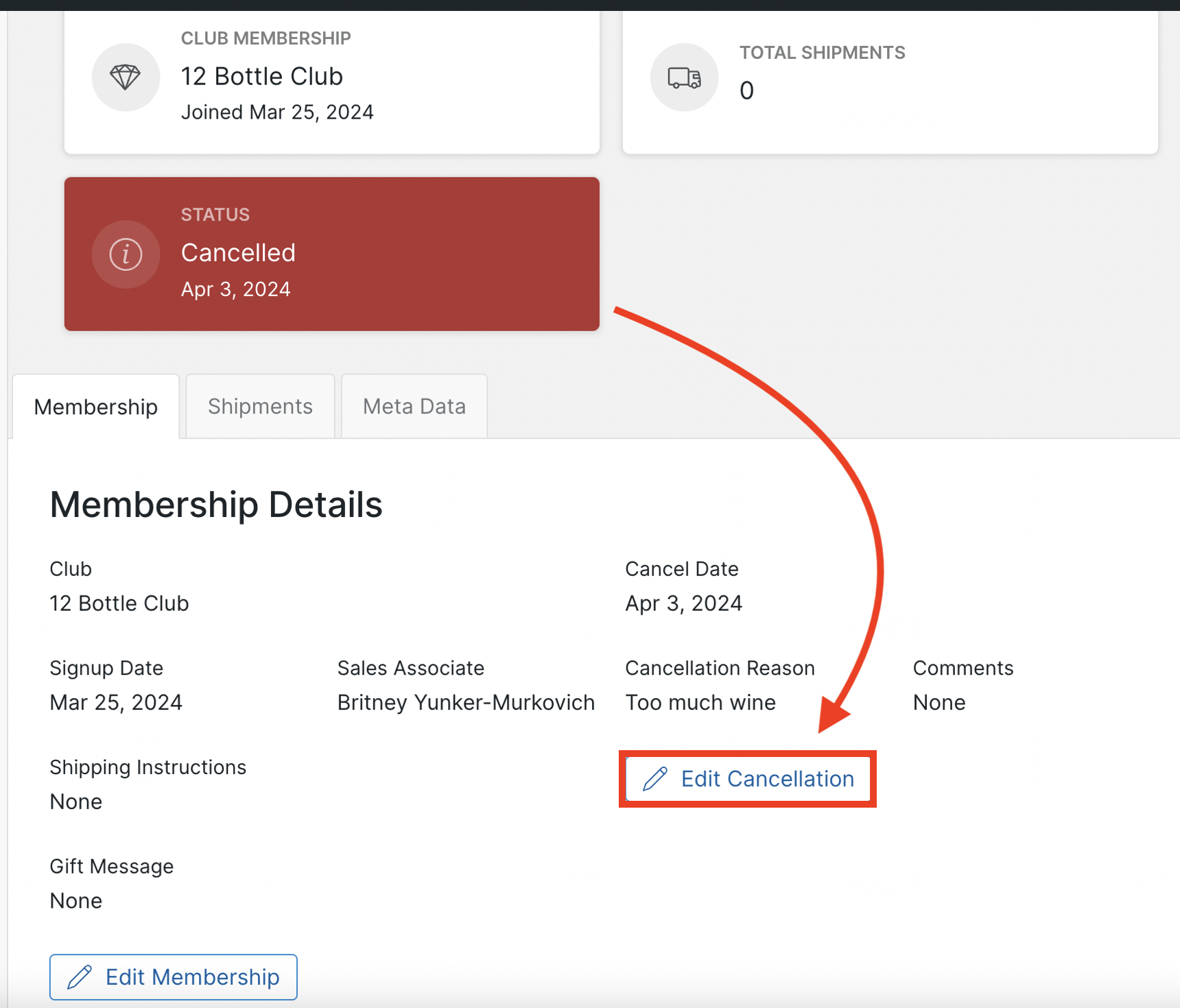 Cancelling or Deleting Club Memberships