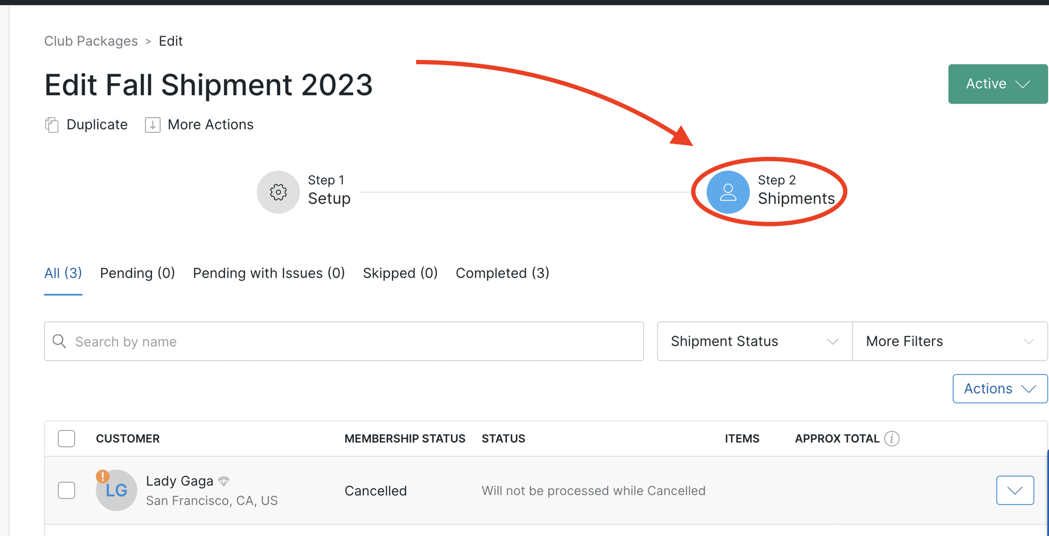 How to Skip a Club Shipment in the Admin Panel