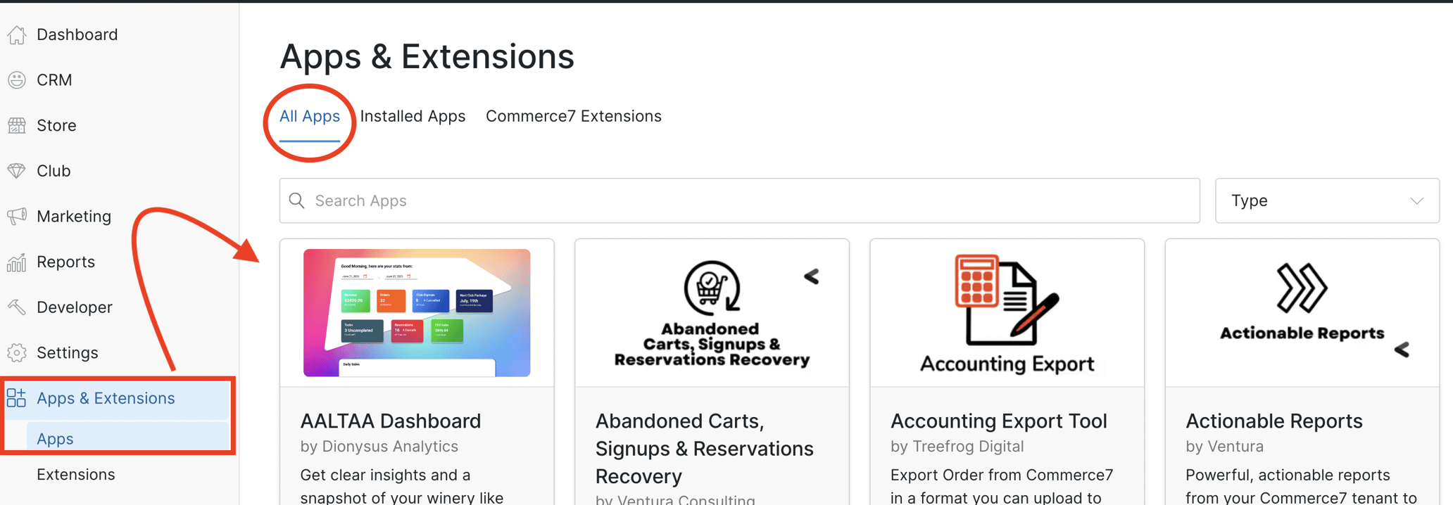 Apps & Extensions Built by Commerce7