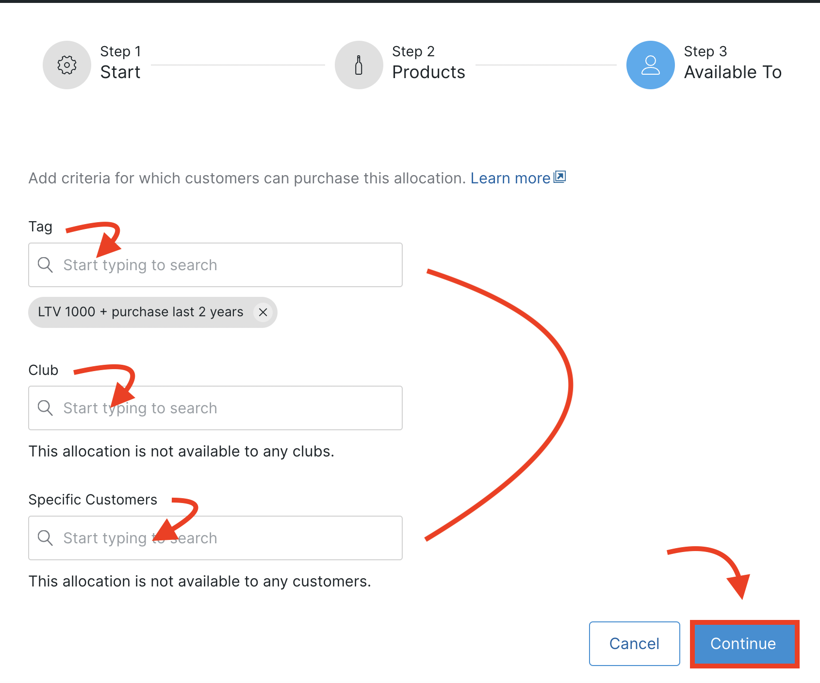 Creating and Managing Allocations