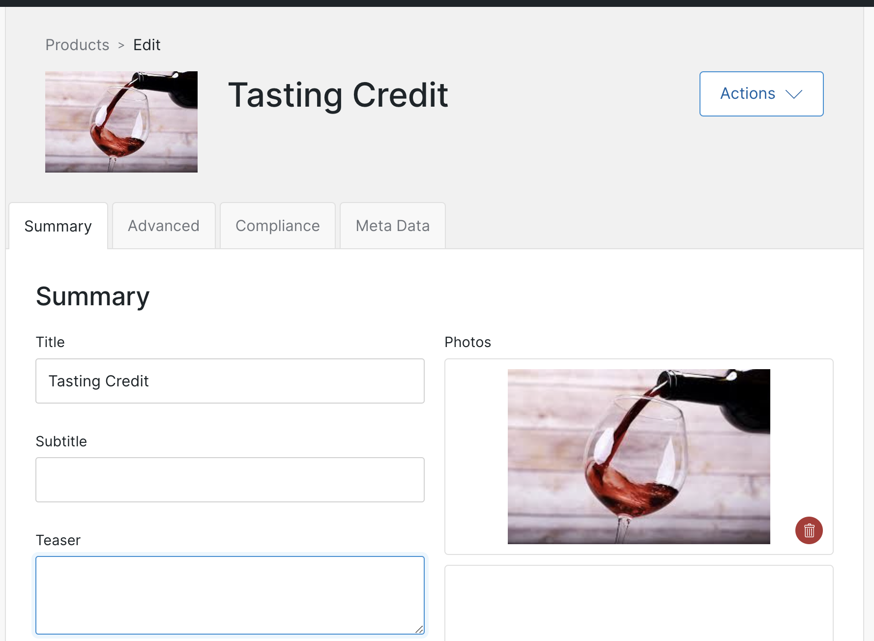 Creating a Rebate Product