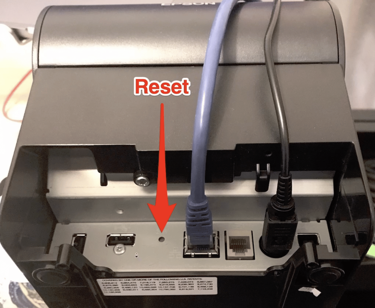 Step 1: Factory Resetting the Printer (Epson TM-T88VII Printers)