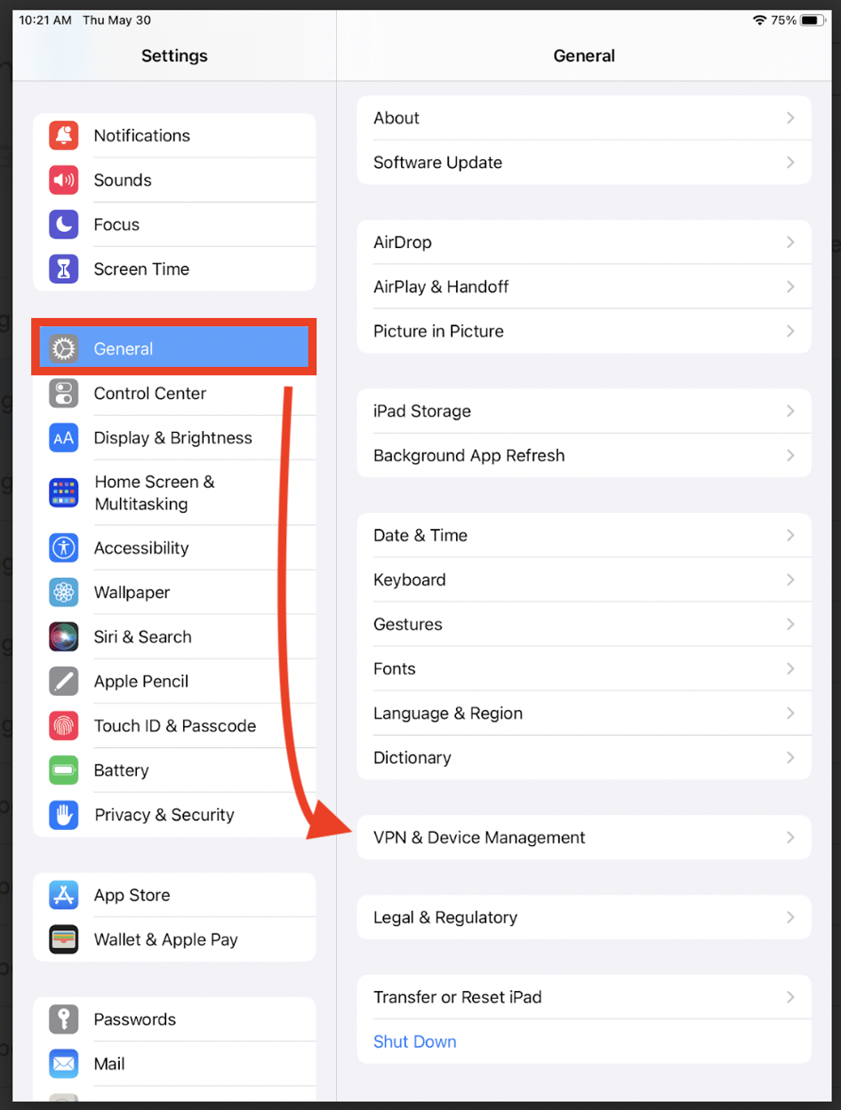 Installing a Self-signed SSL Printer Certificate - iPad