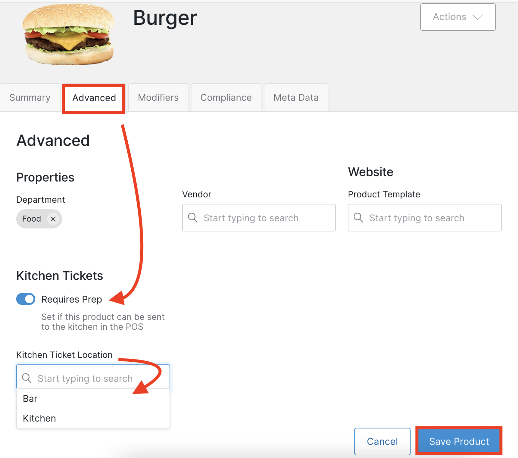 Kitchen Ticket Locations (Restaurant Tools)