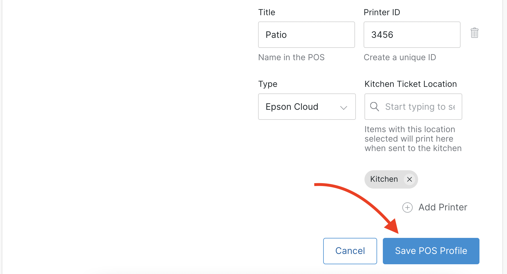 Kitchen Ticket Locations (Restaurant Tools)
