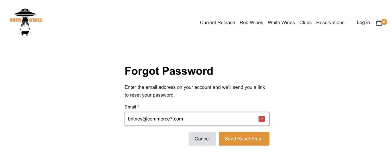 Resetting Staff or Customer Passwords