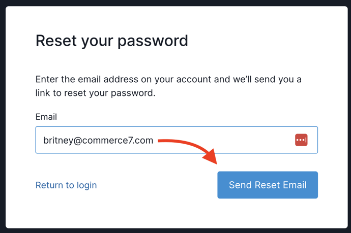 Resetting Staff or Customer Passwords