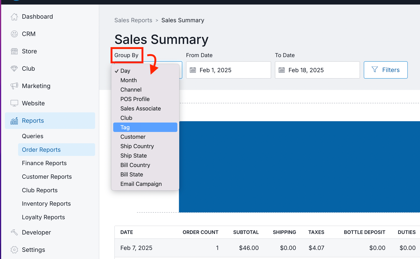 Sales Summary Report