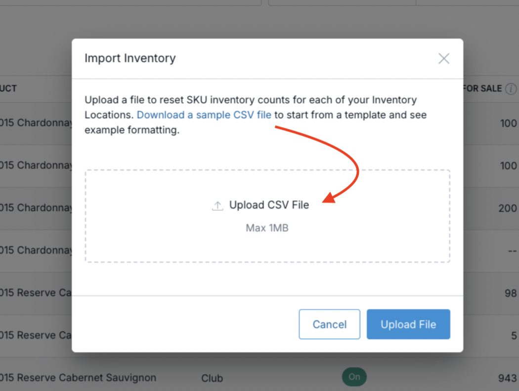 Inventory Importer Tool
