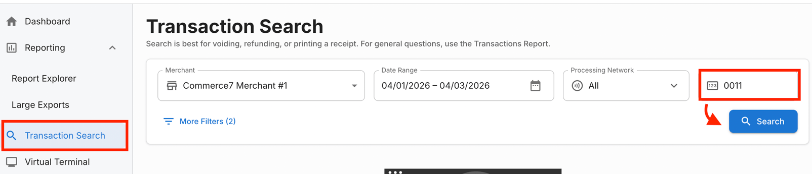 Finding Transaction ID Based on Last 4-Digits of Credit Card in Pulse ...