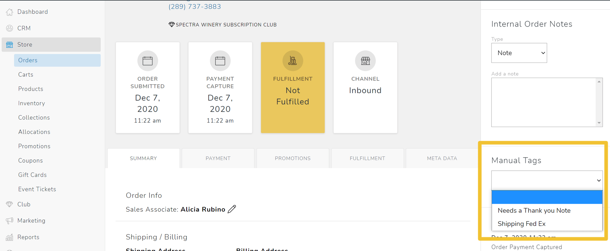 Creating Manual and Dynamic ORDER Tags