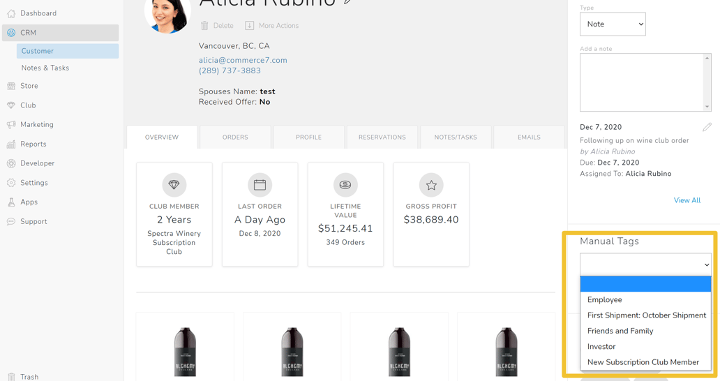 Creating Manual and Dynamic CUSTOMER Tags