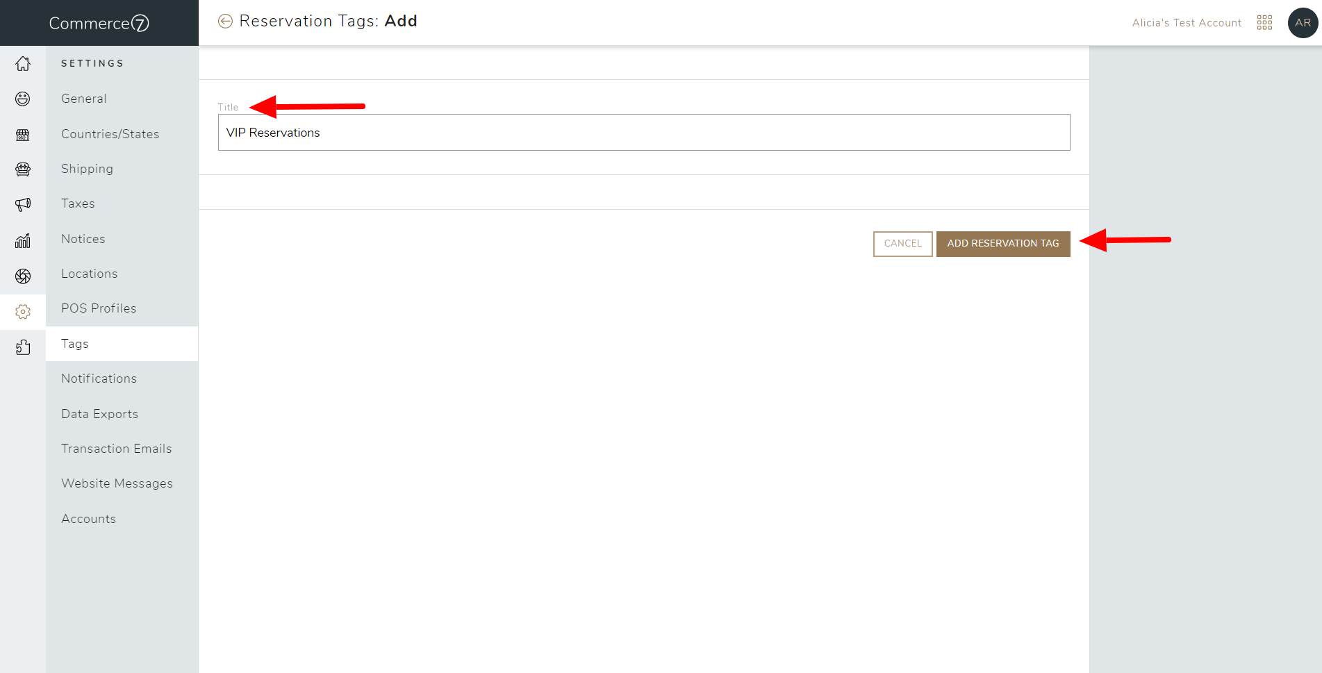 Creating Manual and Dynamic RESERVATION Tags