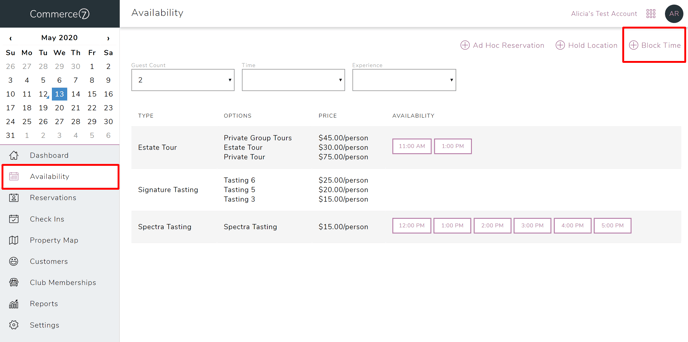 How Do I Block a Time Slot in Reservations?