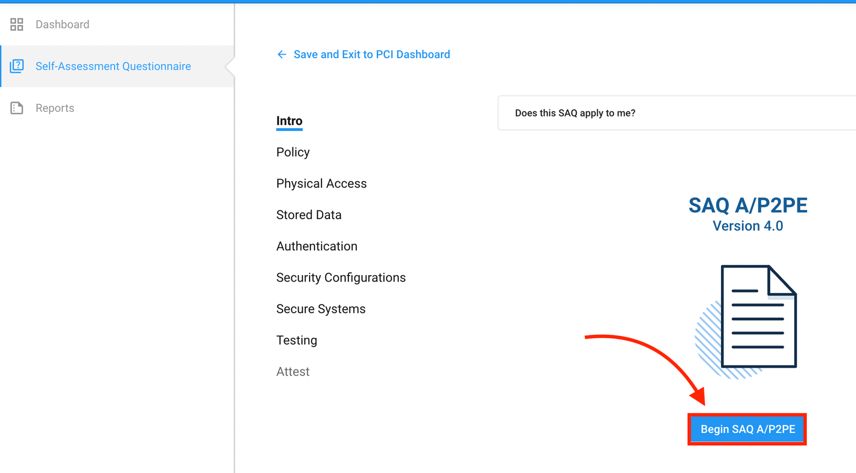 Security Metrics PCI Questionnaire