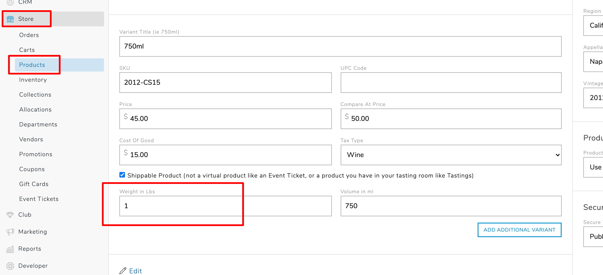 Setting Up Shipping
